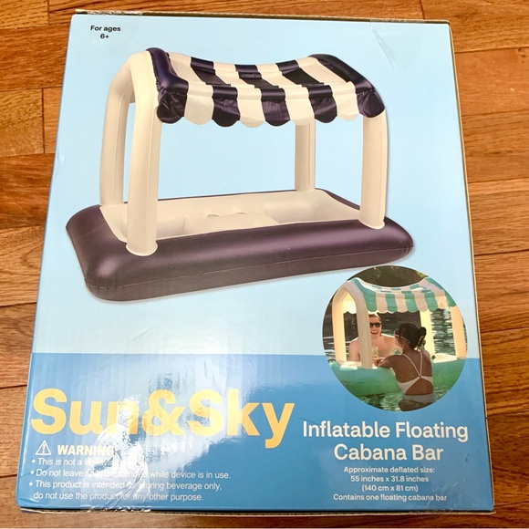 Party Supplies | Sun Sky Inflatable Floating Cabana Bar 55 X 318 In ...